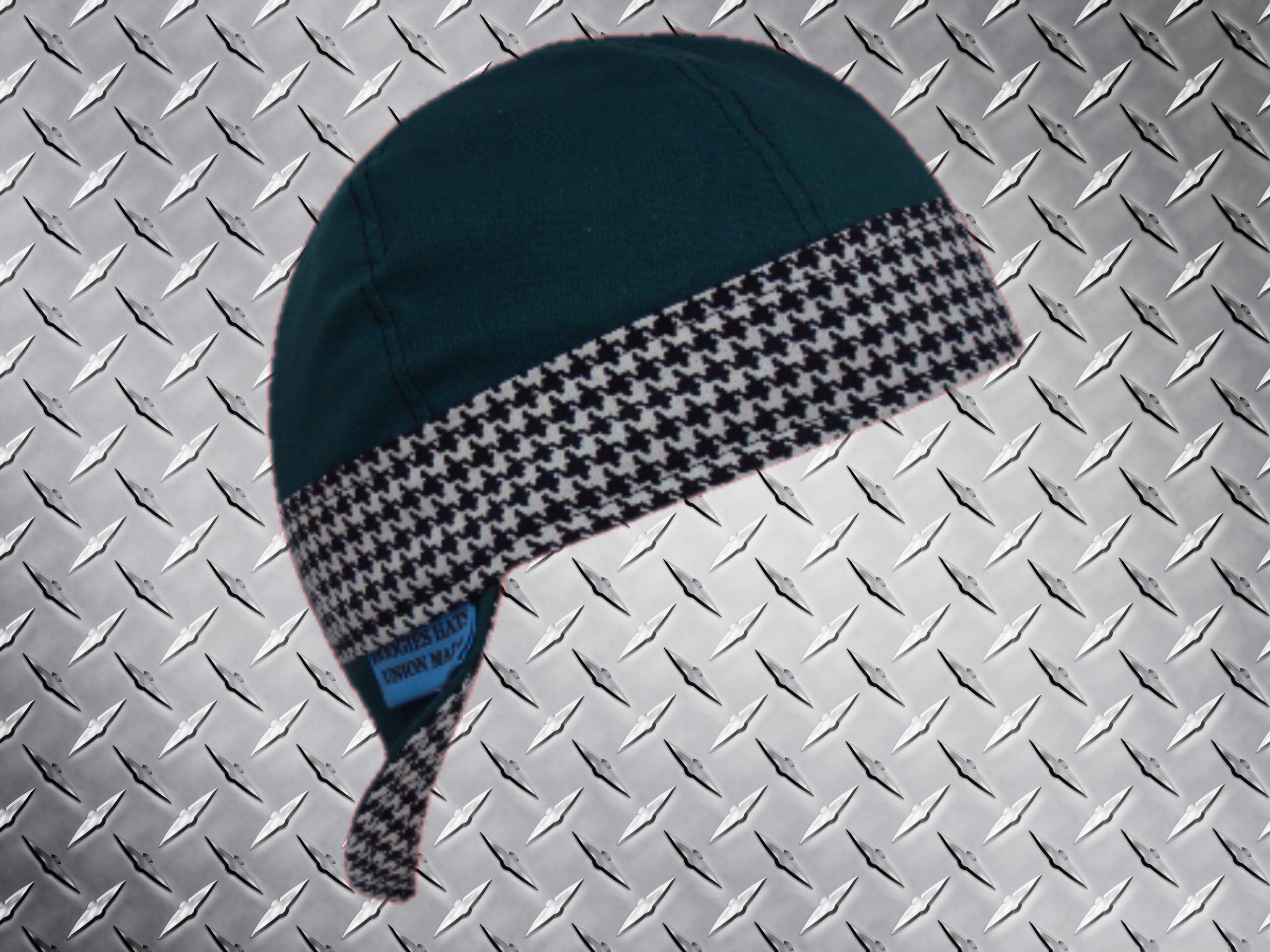 Hounds Tooth Black Band Welding Hat